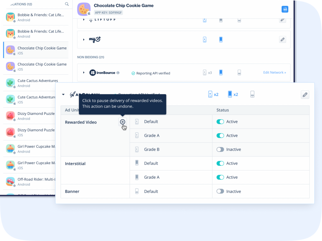 Mediation SDK Networks Setup - IronSource Knowledge Center