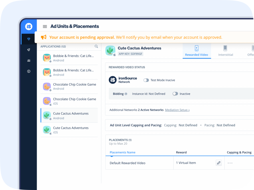How to add an app to your account - ironSource knowledge center