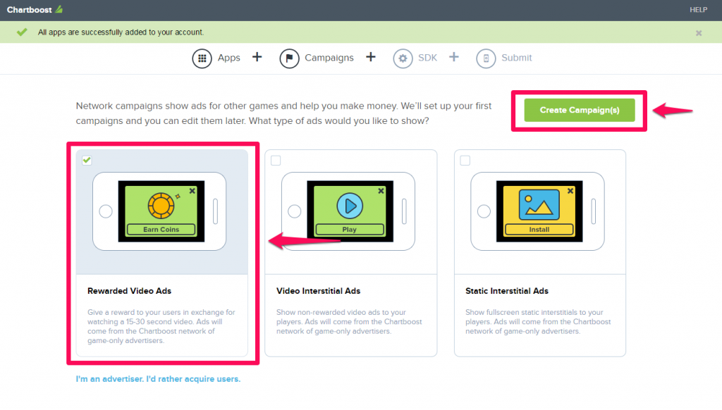 Chartboost Integration Guide - IronSource Knowledge Center