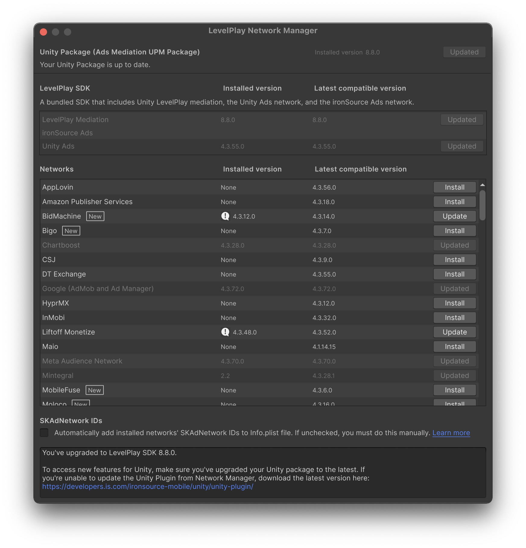 Unity Package Integration - IronSource Knowledge Center