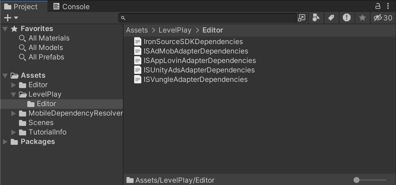Mediation Networks for Unity - IronSource Knowledge Center