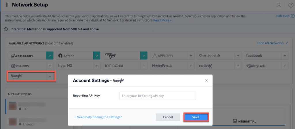 Vungle Mediation Integration Guide for Unity - IronSource Knowledge Center