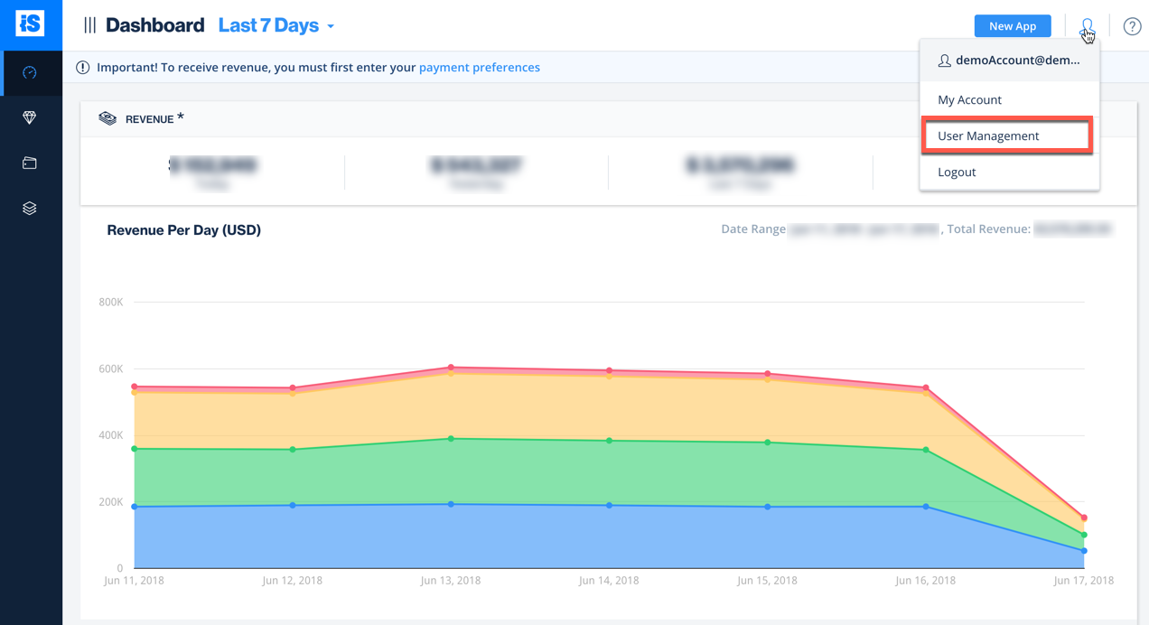 User management - IronSource Knowledge Center