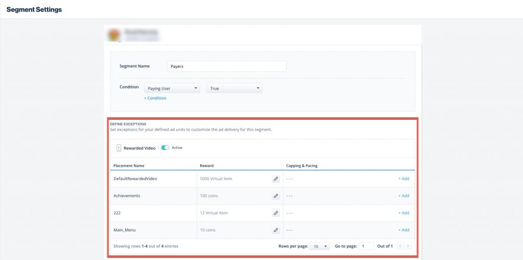 Segments - IronSource Knowledge Center