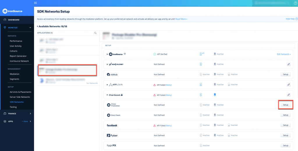 Set up ironSource Cross Promotion Campaigns - IronSource Knowledge Center