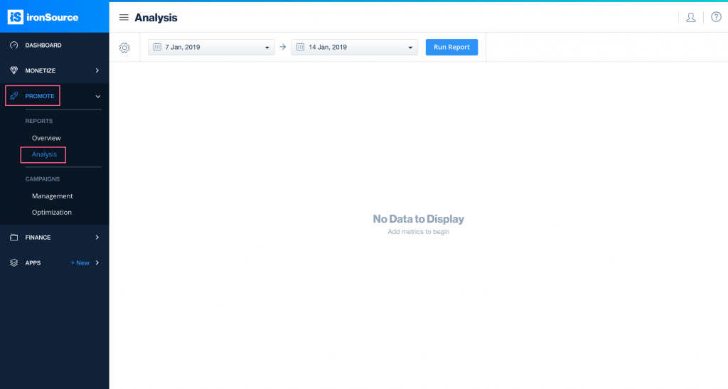 Analysis Reports - IronSource Knowledge Center