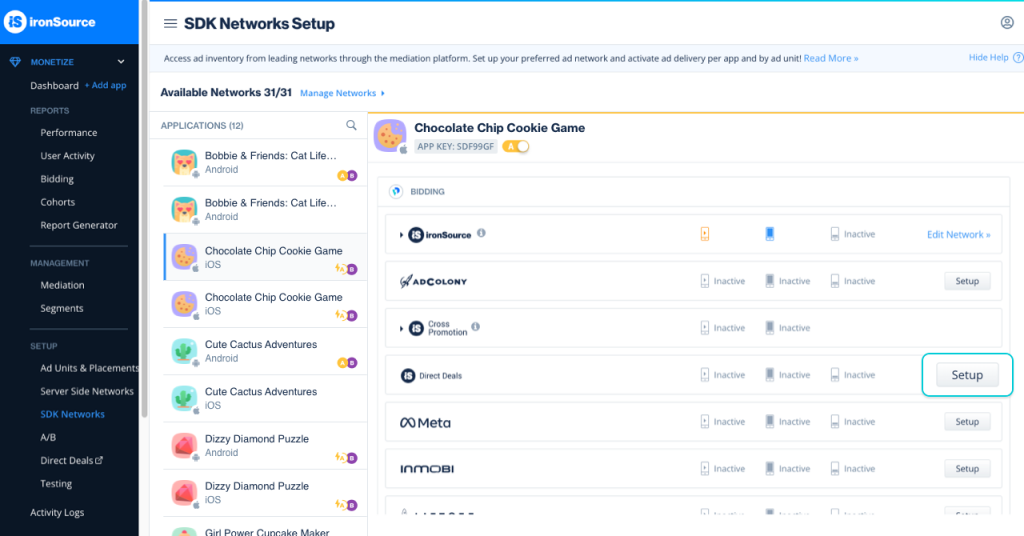 Direct deals - IronSource Knowledge Center