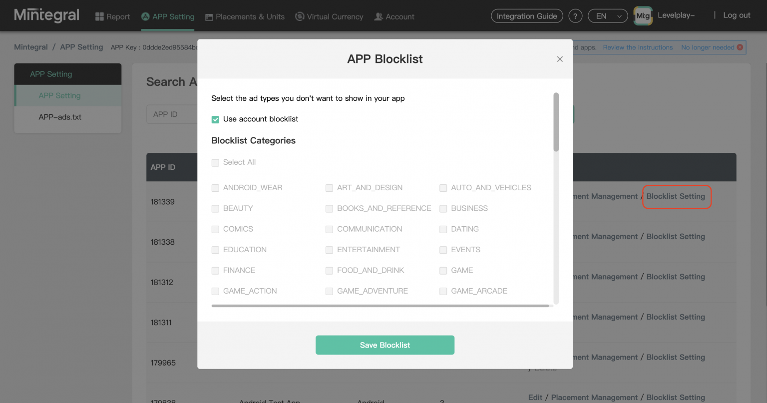 Mintegral Integration Guide - IronSource Knowledge Center