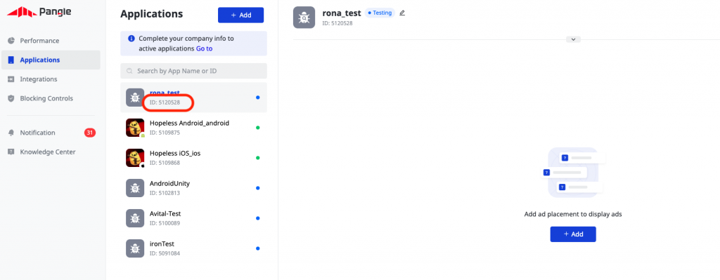 Pangle Integration Guide - IronSource Knowledge Center