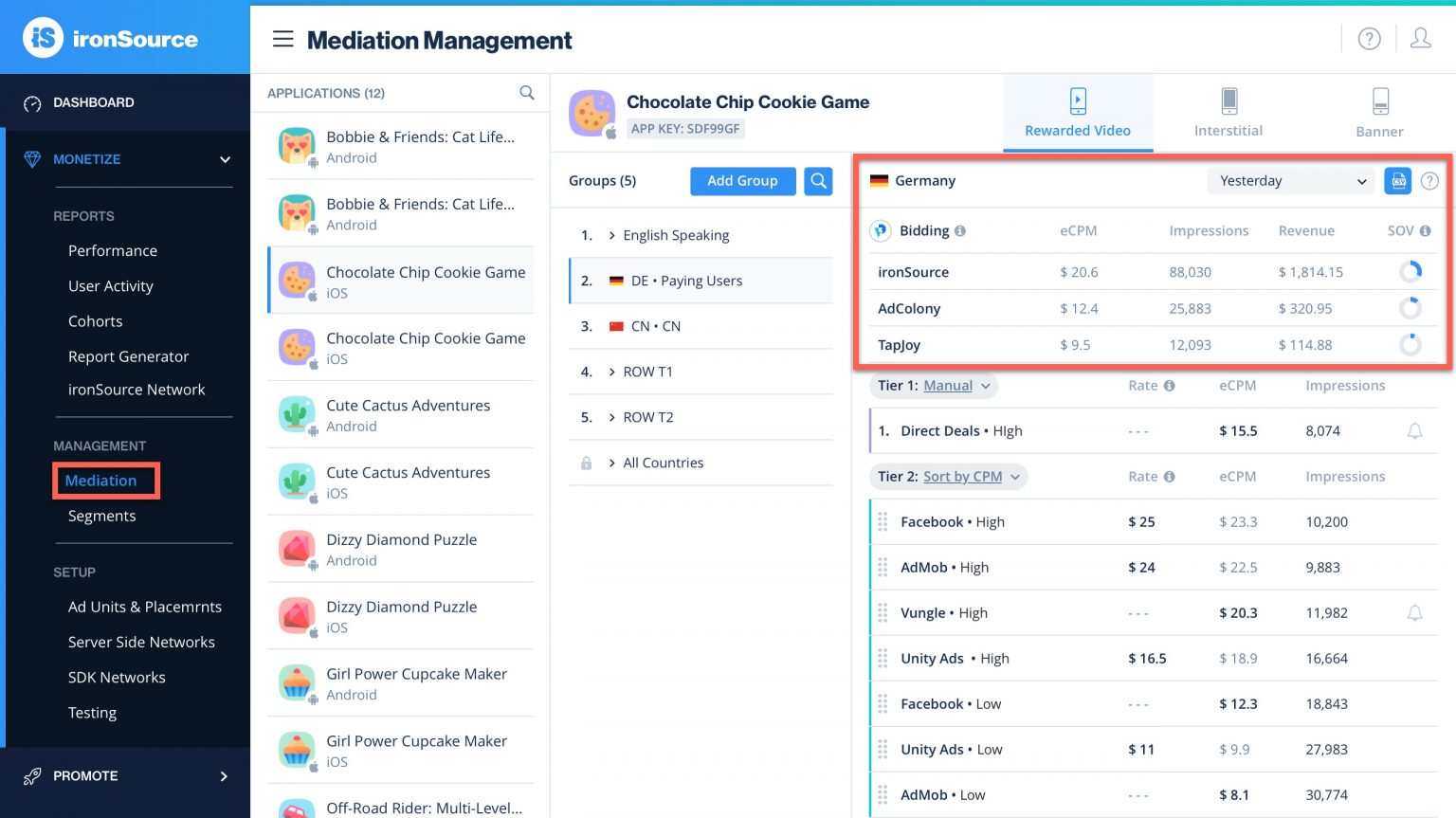 In-app bidding basics - ironSource knowledge center