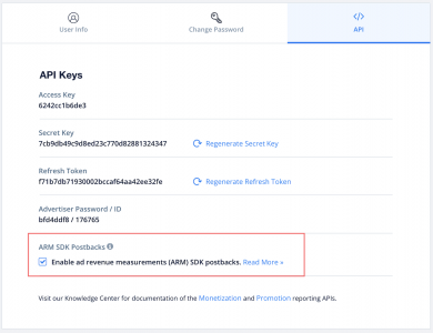 Impression Level Revenue SDK API - IronSource Knowledge Center