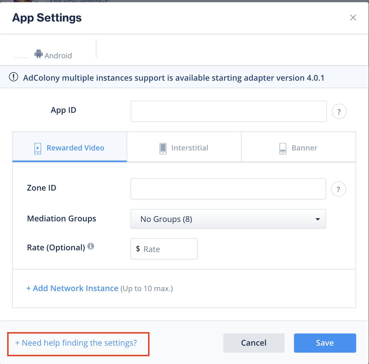 Troubleshooting Api Failed Error In Sdk Networks Setup Ironsource Knowledge Center