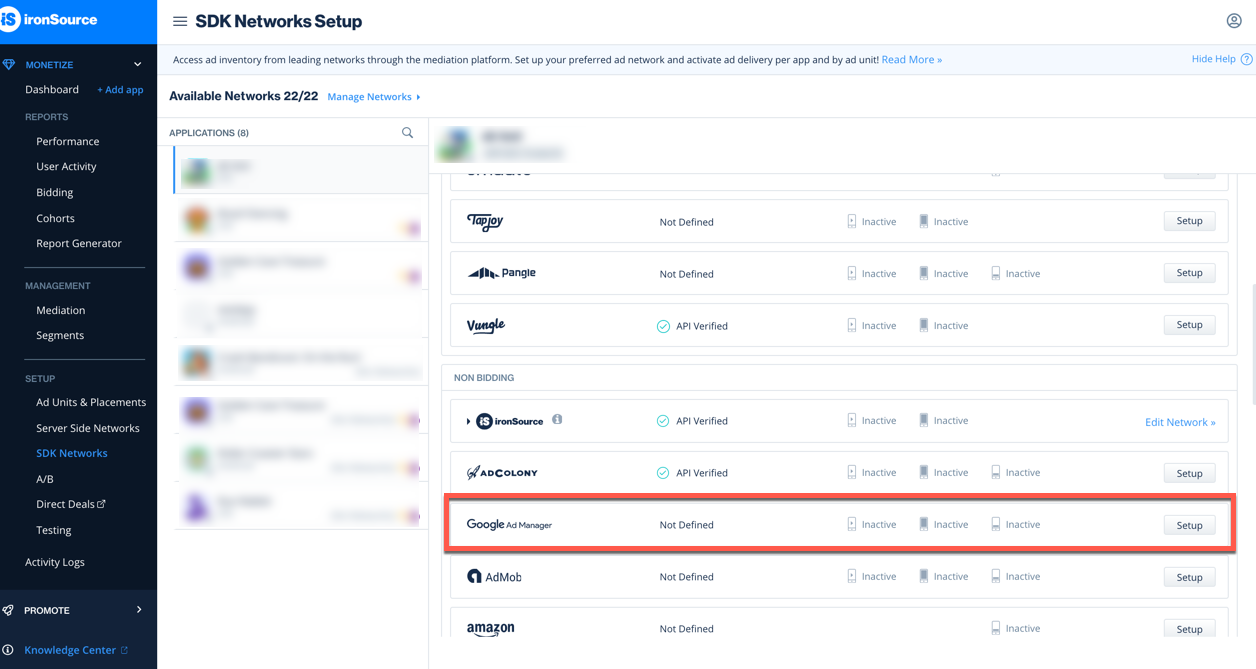 Google Ad Manager Integration Guide - IronSource Knowledge Center