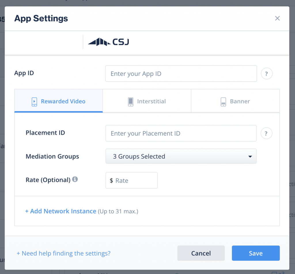 CSJ Integration Guide - IronSource Knowledge Center