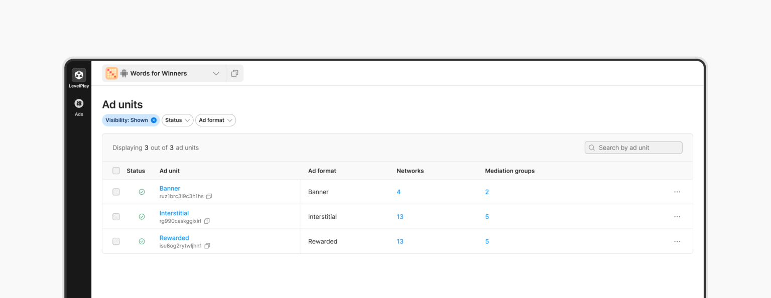 Migrate to Rewarded Ad Unit API - IronSource Knowledge Center